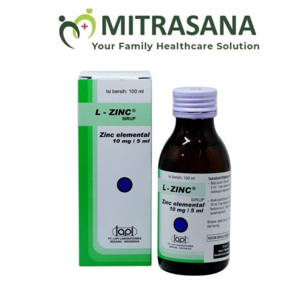 Jual L-Zinc Sirup 100 ml Untuk Diare Pada Anak | Shopee Indonesia