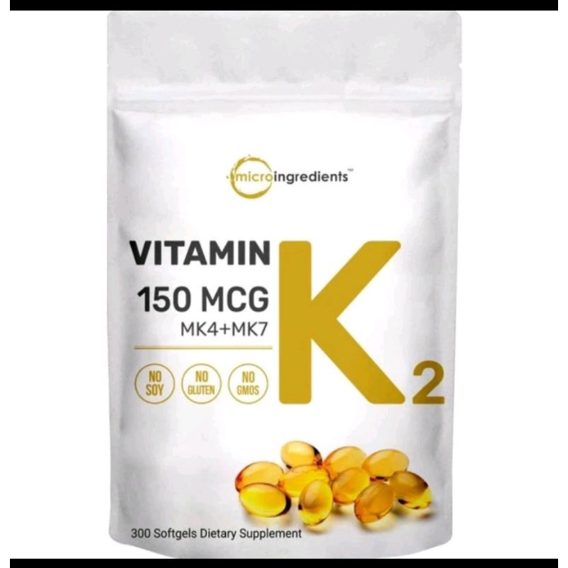 Jual Vitamin K2 150 Mcg Mk4 + Mk 7 Microingredient | Shopee Indonesia