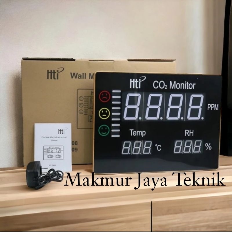 Jual HTI HT 2008 Wall-mounted CO2 Meter Karbon Dioksida HT2008 | Shopee ...