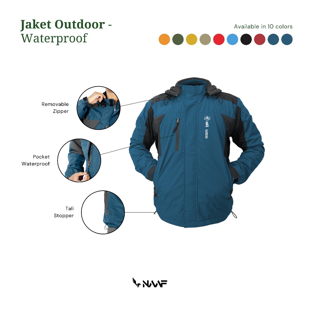 Jual NAAF - Jaket Pria Jacket Wanita Premium Touring Gunung Hiking ...
