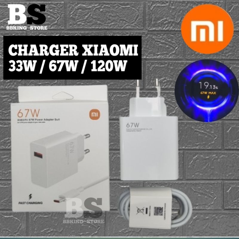 Jual CHARGER XIAOMI 67W TURBO CHARGING FAST CHARGING ADAPTOR DAN KABEL ...