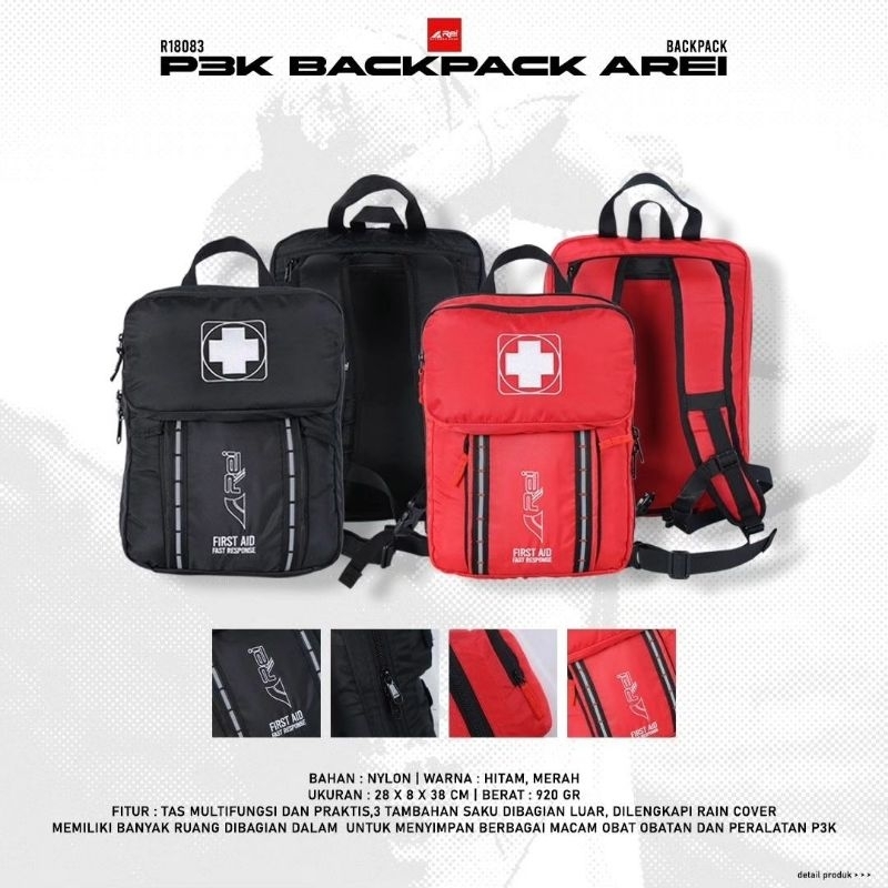 Jual P3K BACPACK Tas Ransel P3K Arei Outdoorgear | Shopee Indonesia