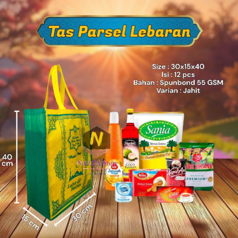 Jual Tas parcel kombinasi 30x40x15 isi 12 pcs | Shopee Indonesia