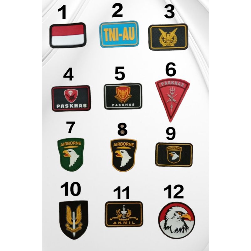 Jual Logo rubber patch TNI AU | Shopee Indonesia