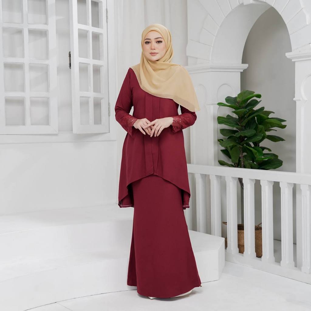Jual Kebaya Embun /Kurung Melayu /Kebaya Kurung | Shopee Indonesia