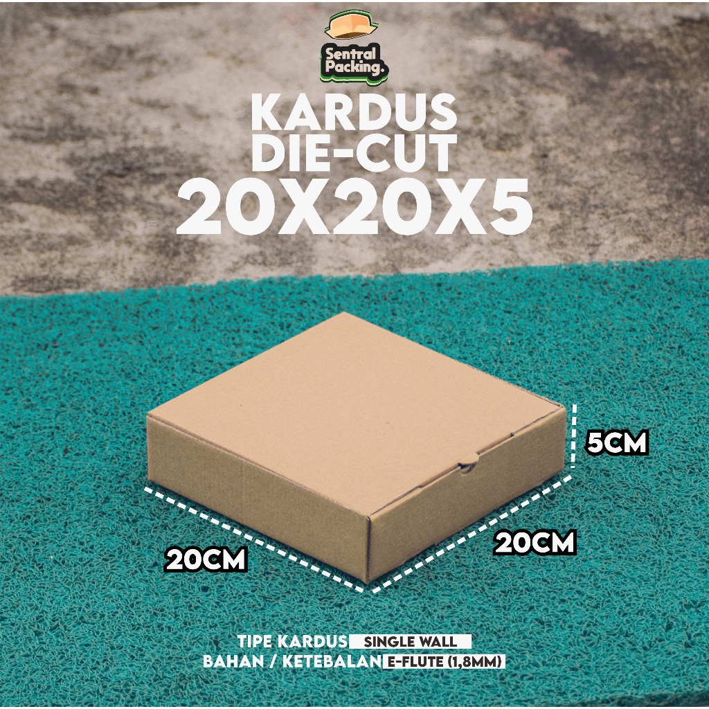 Jual Kardus Die-Cut Polos / 20x20x5 / Kardus Packaging / Kardus ...