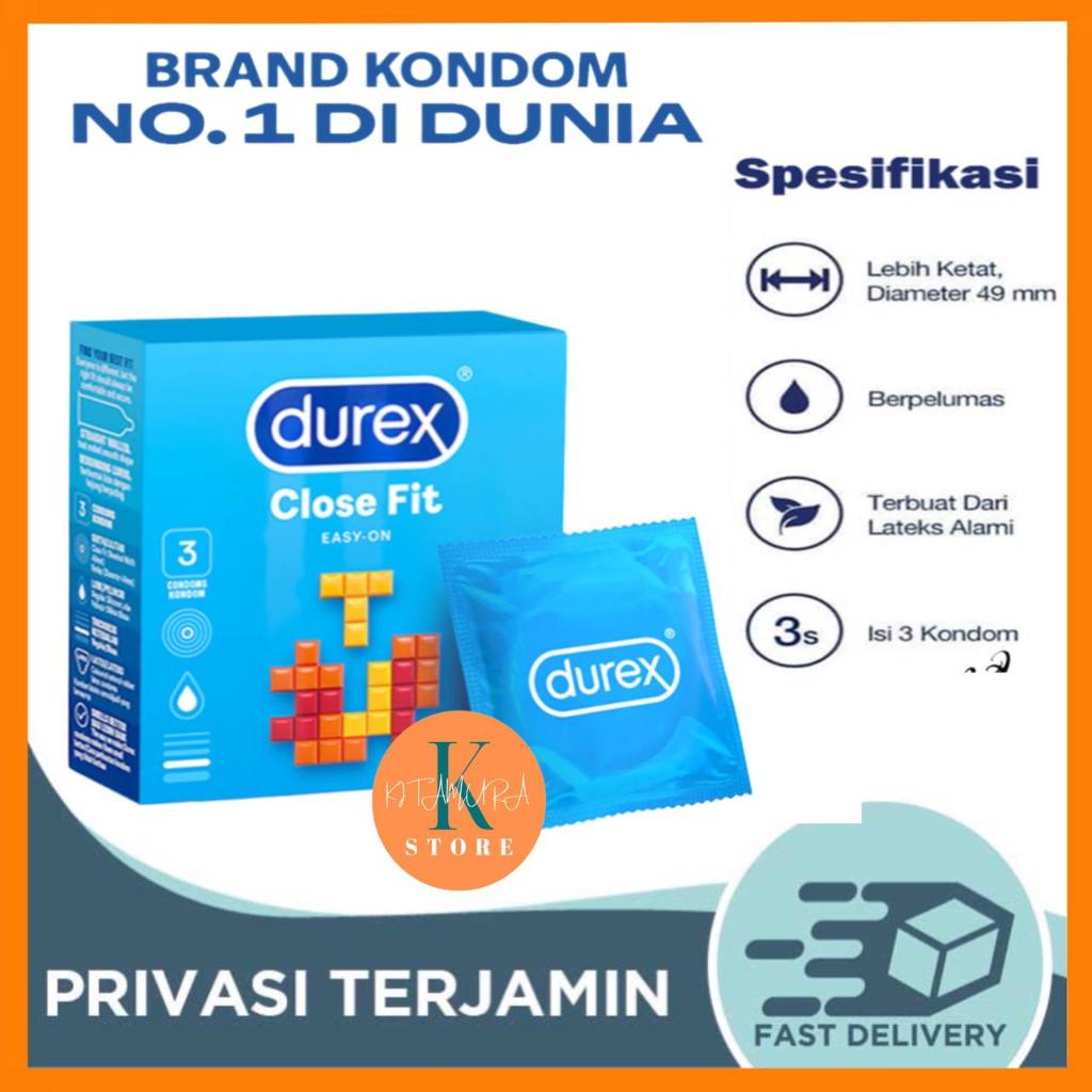 Jual Kondom Durex Close Fit Isi 3 Lebih ketat dan kencang Diameter Kecil | Shopee Indonesia