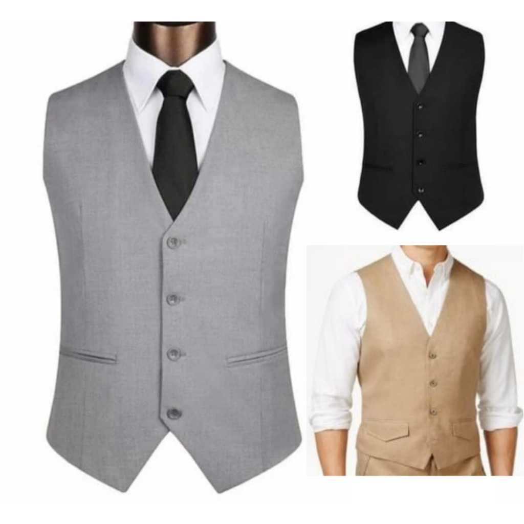 Jual Iqmu Fashion - Rompi Pria Slimfit Rompi Jas Formal Dalaman Jas ...
