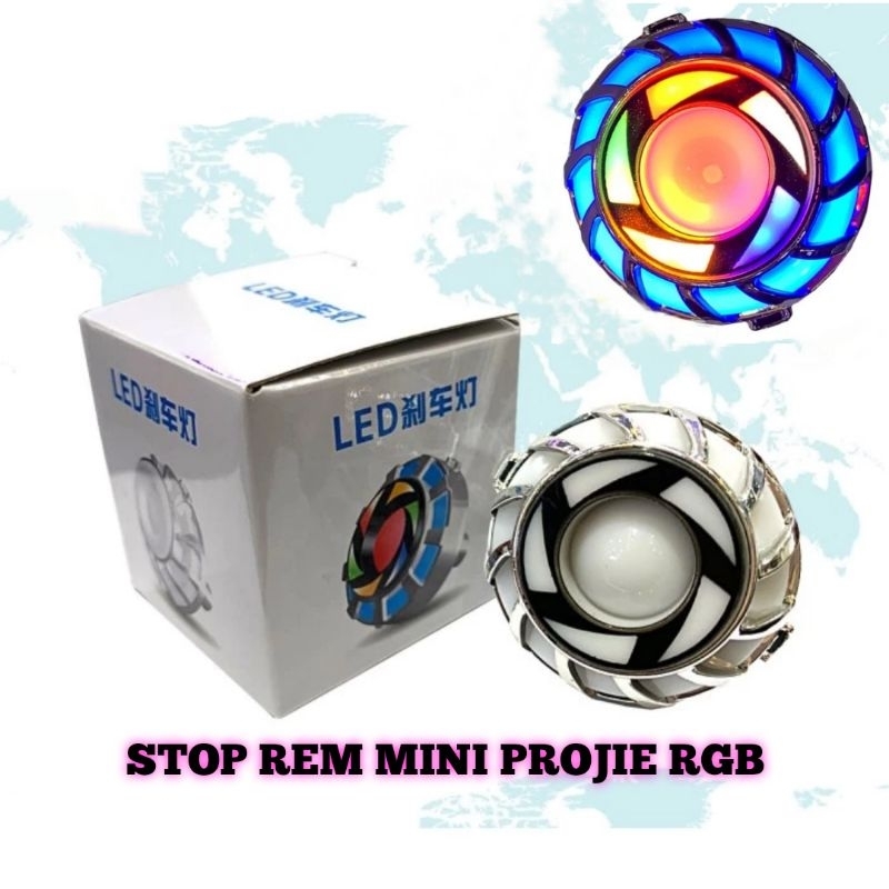 Jual Stop Rem Mini Projie Rgb Running 12V | Shopee Indonesia