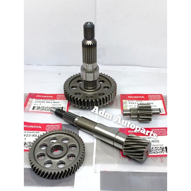 Jual GIGI RASIO GEAR BOX GARDAN 4PC KOJ GENIO BEAT DELUXE BEAT STREET ...