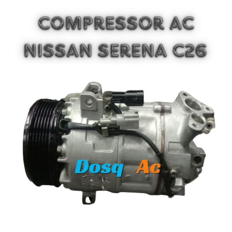 Jual compressor kompresor AC mobil nissan Serena C26 original valeo | Shopee Indonesia