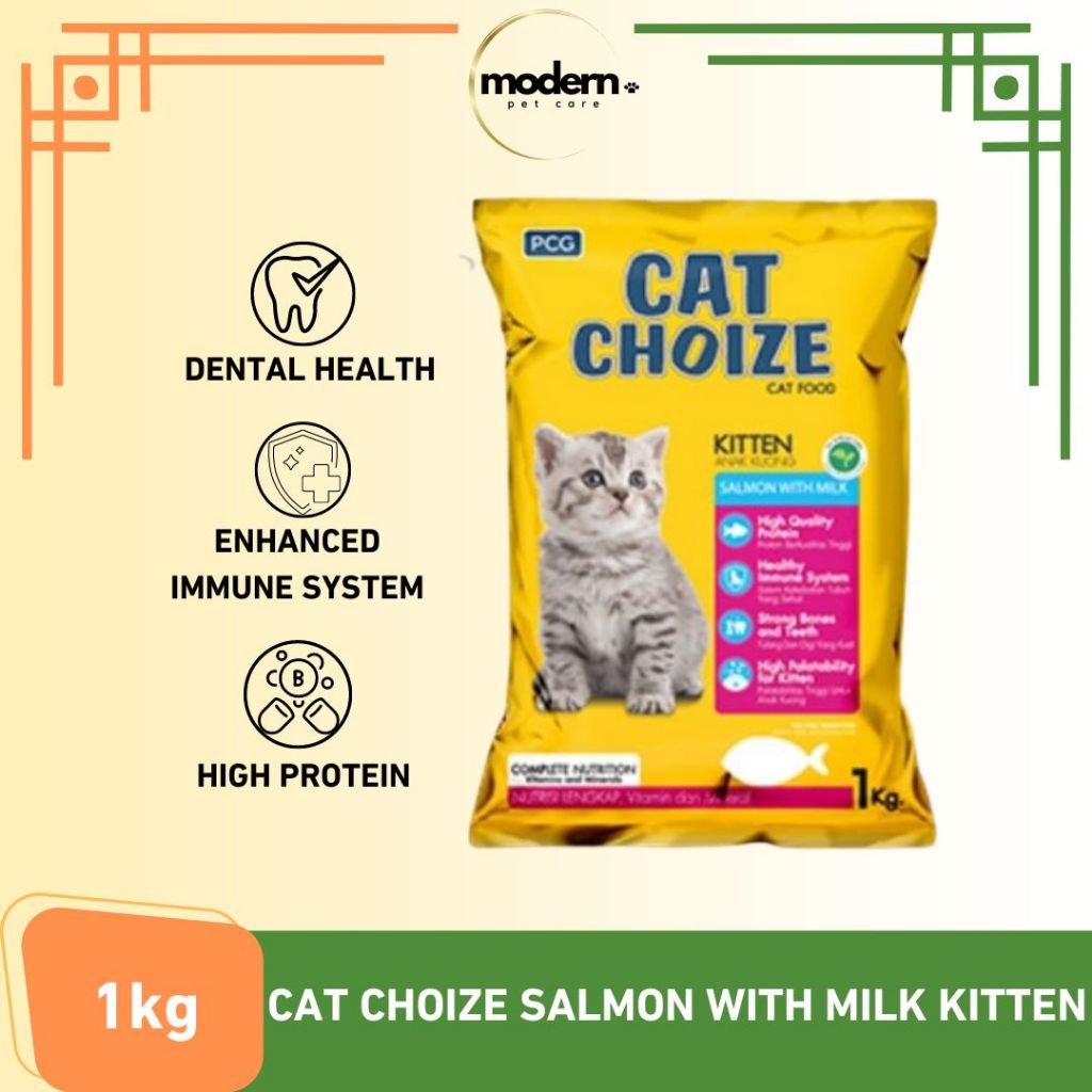 Jual Cat Choize Salmon With Milk Kitten Food Freshpack 1kg | Shopee ...