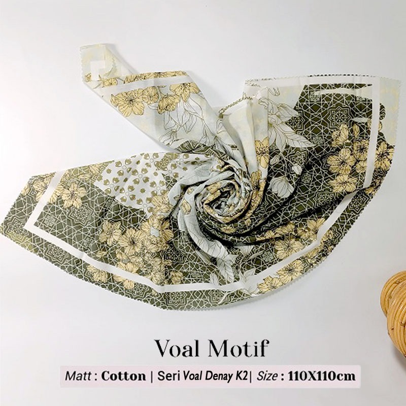 Jual Scarf Voal Denay K2 / Hijab Segi Empat / Segi Empat Voal Denay ...