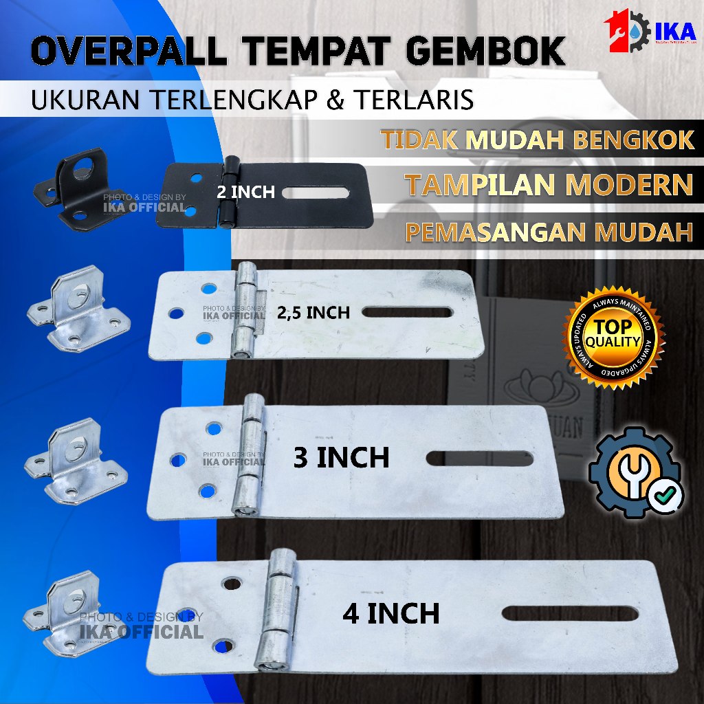 Jual Overpal Tempat Gembok Galvanis Tebal VOXY 1.5" 2" 2.5" 3" 4" Inch ...