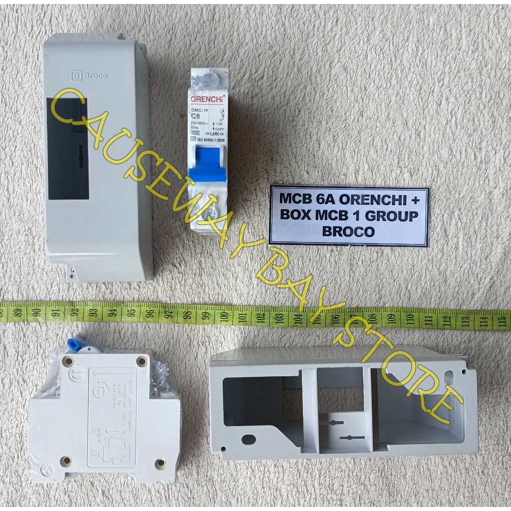 Jual MCB 6A ORENCHI + BOX Mcb BROCO 1 GROUP | Shopee Indonesia
