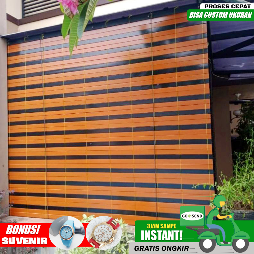 Jual Kerai outdoor Tirai PVC Krei bahan kayu Krey Model SESUAI PESANAN BONUS Suvenir | Shopee ...