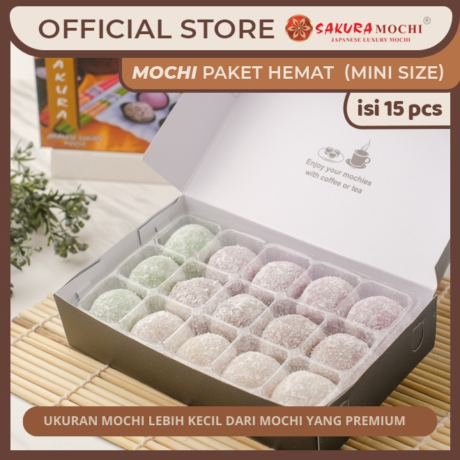 Jual Paket Hemat Isi 15 Mochi - Mochi Sakura - Sakura Mochi - Mochi sakura jogja- mochi mix ...
