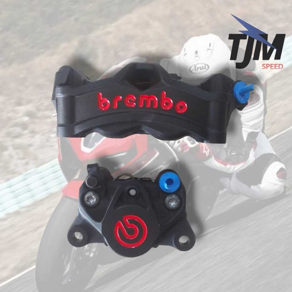 Jual Kaliper Brembo Stylema Pitch 100MM Black Kanan + Kaliper Brembo 2P Black Red Logo Original ...