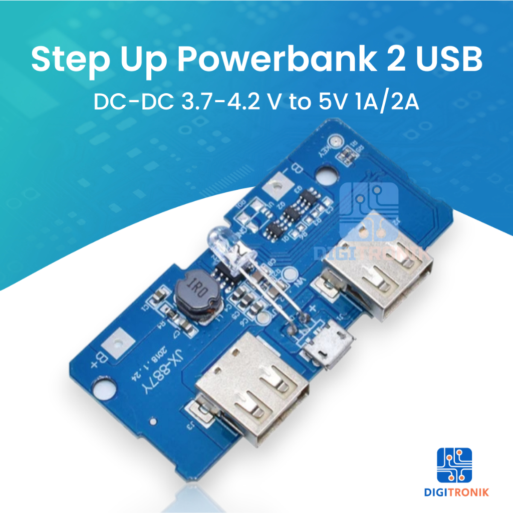 Jual 18650 5V 2A Power Bank Charger Module Charging Circuit Board Step ...