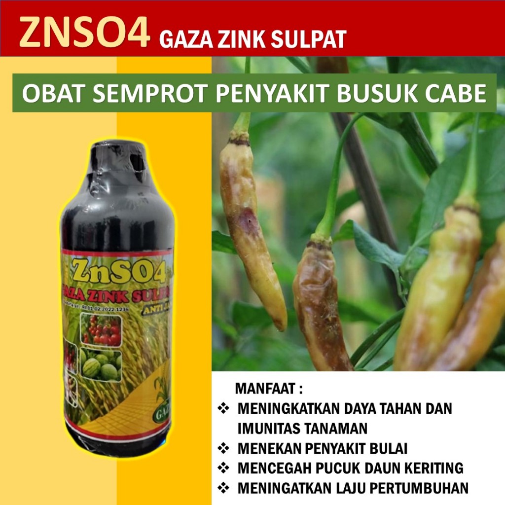 Jual gaza zink 500 ml obat cabe biar buah lebat - obat cabe busuk dan ...