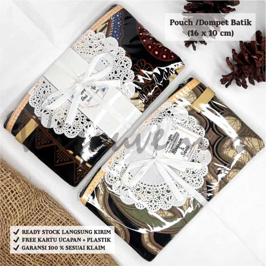 Jual Souvenir pernikahan Dompet batik khas jogja souvenir pouch batik 16 x 10 cm Part 2 | Shopee ...