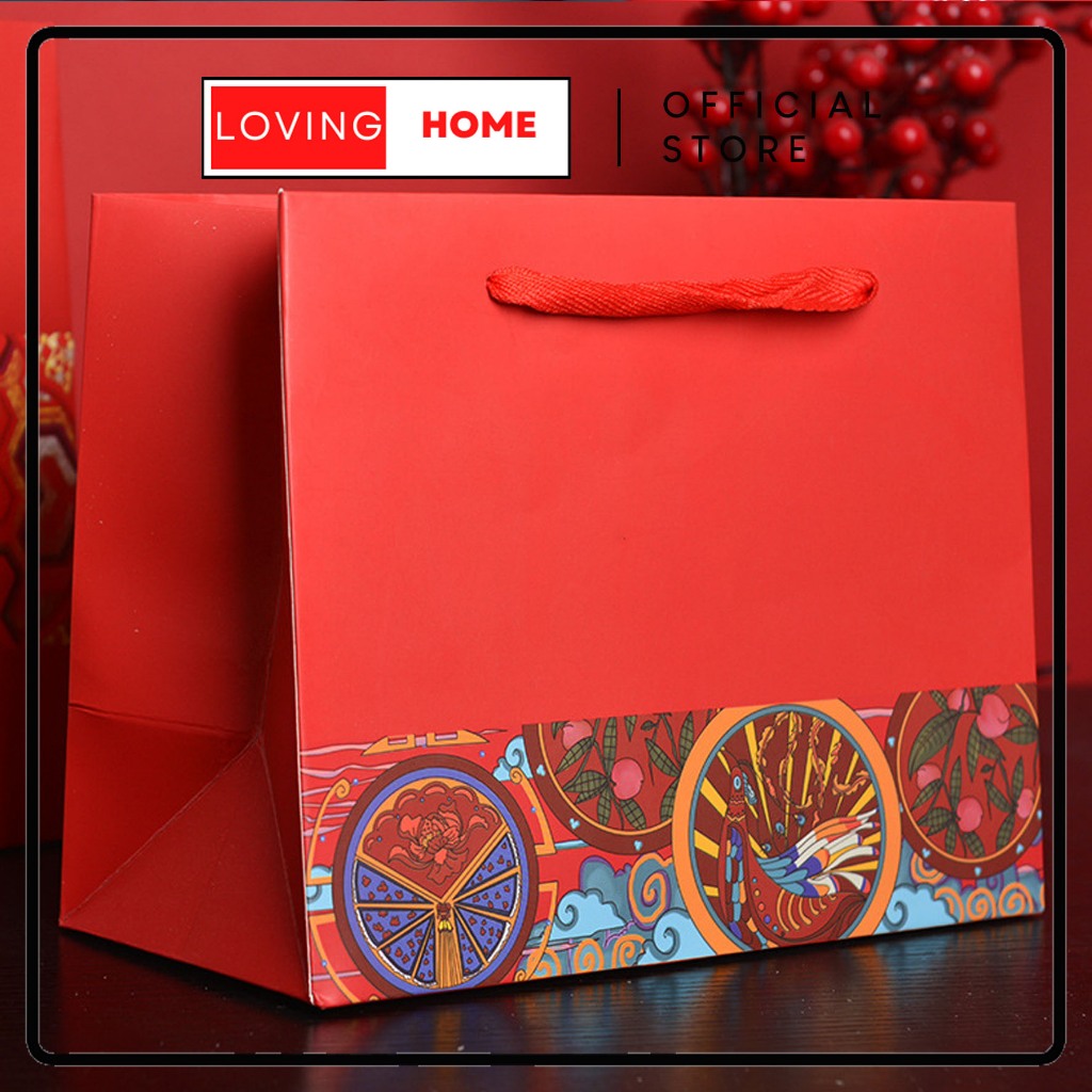 Jual LOVING HOME - Paper Bag Tas Hadiah Imlek Sincai Tahun Baru Cina ...