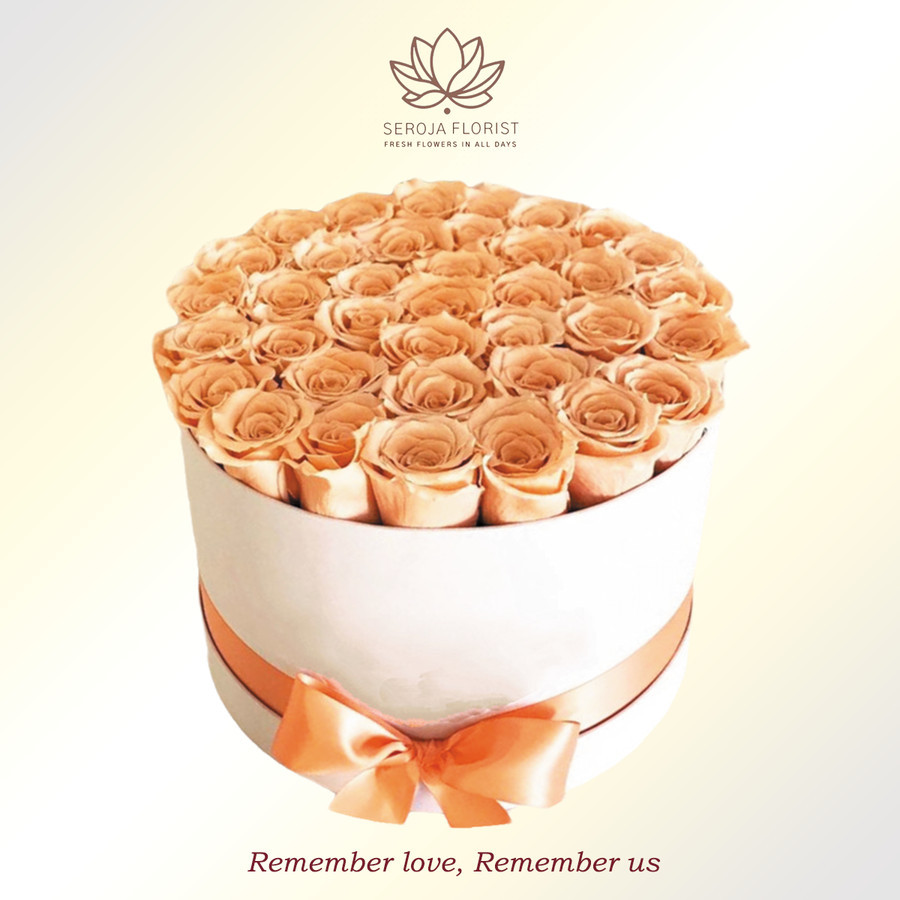 Jual Peachy Rose Grande in Bloombox Mawar Peach Within Series | Shopee ...