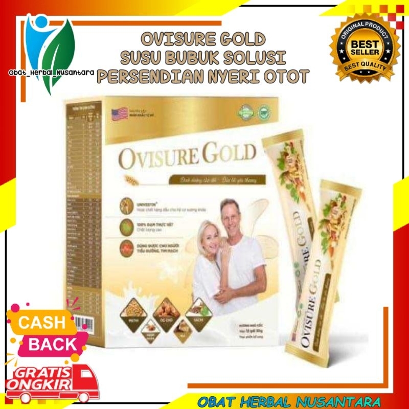 Jual OVISURE GOLD MILK Asli 100% Original (12 saset) 1 Box SUSU OBAT ...