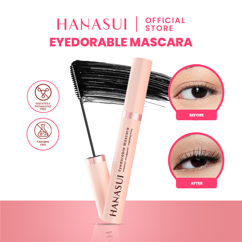 Jual HANASUI Eyedorable Mascara 8ml | Maskara Hanasui Original | Shopee ...