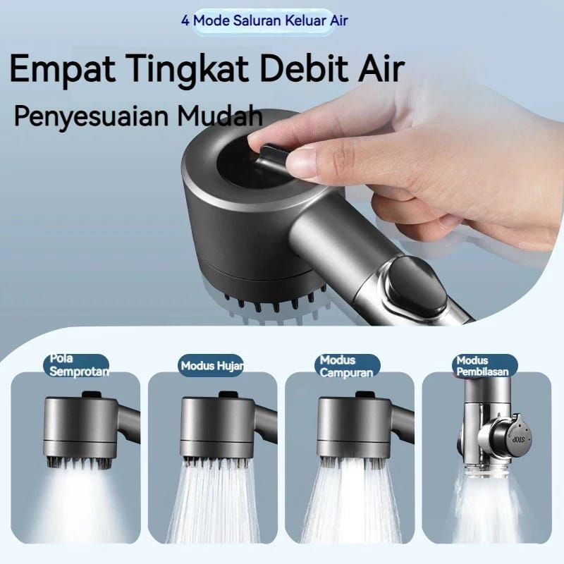 Jual Kepala Shower 3 Mode Dan Saringan 3 Mode Hand Shower Saringan Bawaan | Shopee Indonesia
