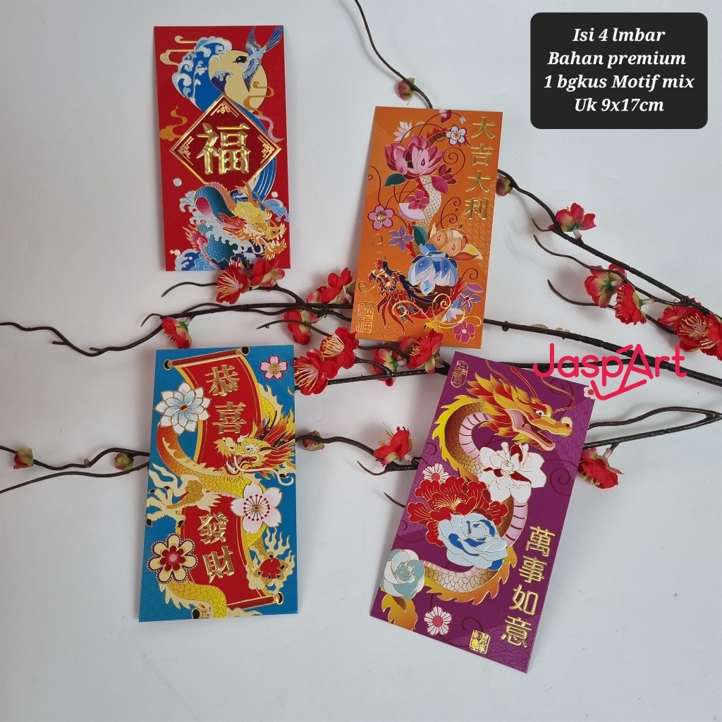Jual Angpao PREMIUM 3D NAGA SANGAT CANTIK DAN ELEGAN | Shopee Indonesia