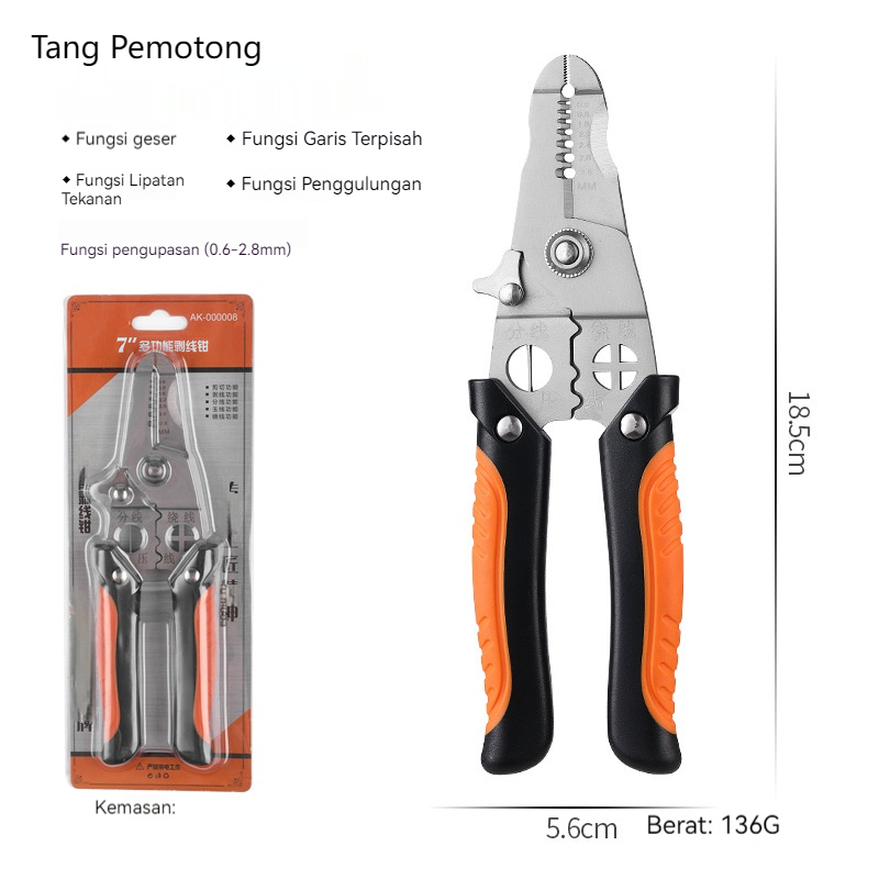 Jual 【COD】25in1 Tang Serbaguna/Tang Pemotong/Alat Tang Kupas Kabel ...