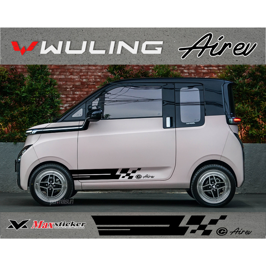 Jual Sticker Mobil WULING AIR EV TERBARU STIKER LIST BODY WULING ...