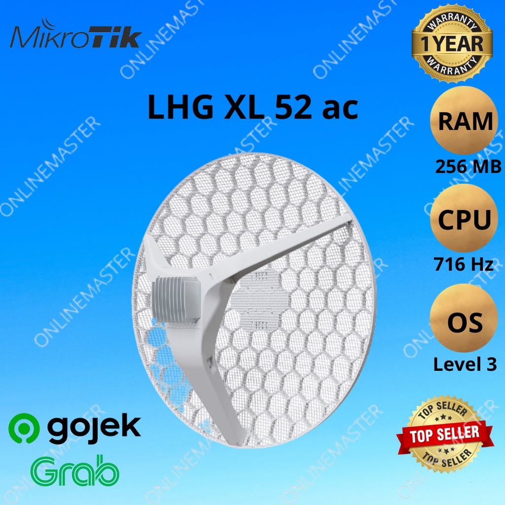 Jual Mikrotik LHG XL 52 ac RBLHGG-5HPacD2HPnD-XL | Shopee Indonesia