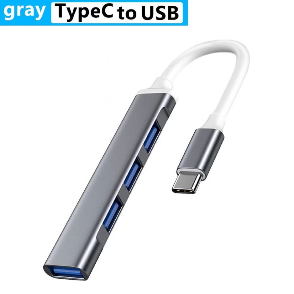 Jual USB HUB Type C Adapter High Speed 3.0 4 Port Aluminium | Shopee Indonesia