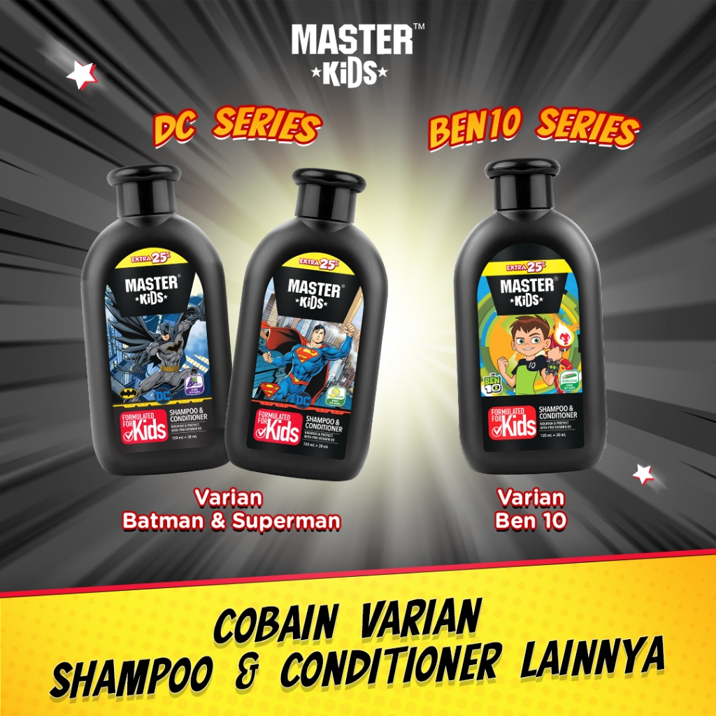 Jual Master Kids Shampoo & Conditioner Iron Man 150ml | Shopee Indonesia