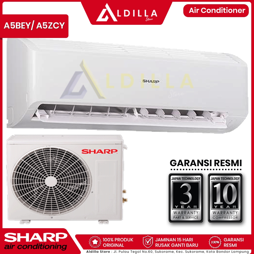 Jual AC SHARP LOW WATT 1/2 PK A05ZCY/BEY BERGARANSI | Shopee Indonesia