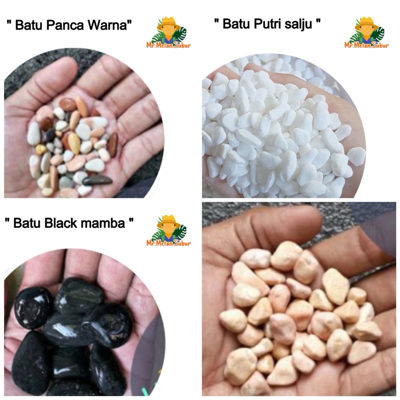 Jual Macam batuan alam kemasan hemat 300 gram bahan ( aquarium ...