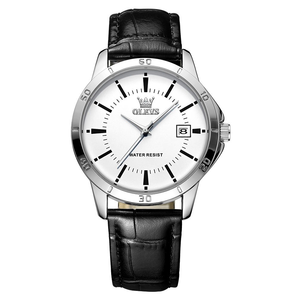 Jual OLEVS Jam Tangan Pria Anti Air Original Tahan Analog Date Luminous ...