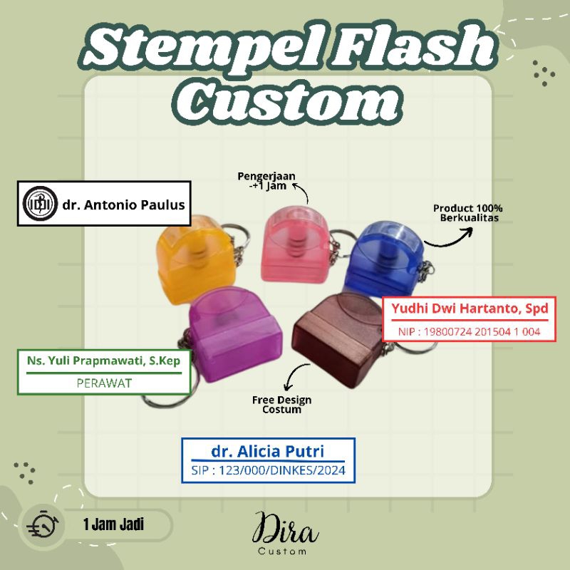 Jual CETAK STEMPEL NAMA DOKTER | STEMPEL 3.8x1 | CUSTOM STEMPEL BIDAN | STEMPEL PERAWAT ...