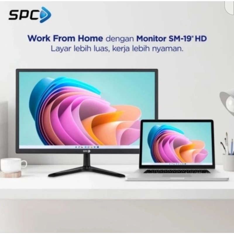 Jual MONITOR LED SPC 19 INC HDMI | Shopee Indonesia