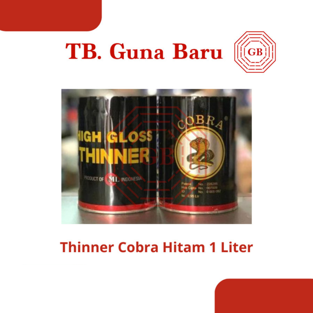 Jual Thinner COBRA Hitam 1L | Tiner Thiner COBRA Hitam 1L | Pengencer ...