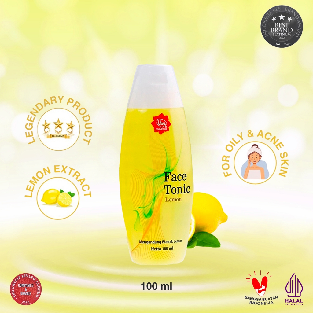 Jual Viva Face Tonic Lemon / Toner Lemon Viva (100 ml) | Shopee Indonesia