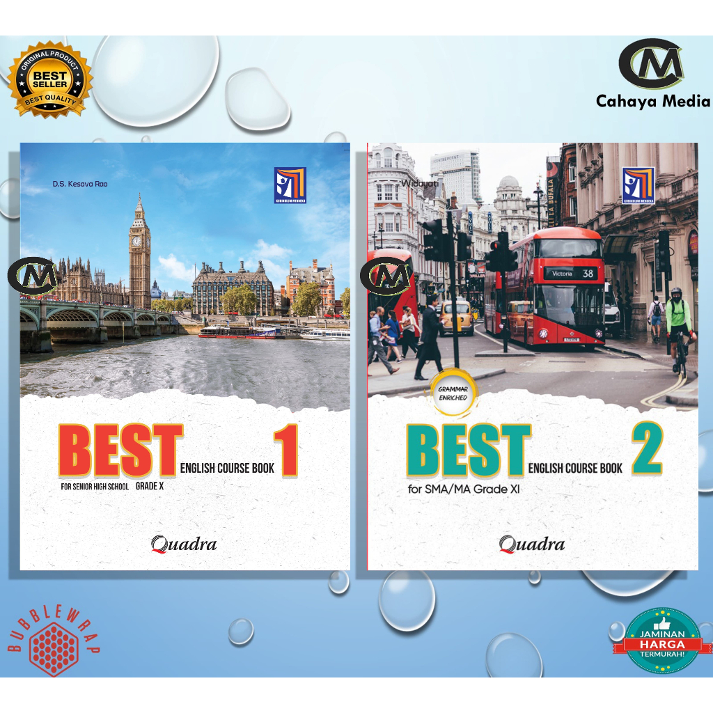 Jual [Penerbit Quadra] Best English Course Book kelas 10 & 11 Kurikulum ...