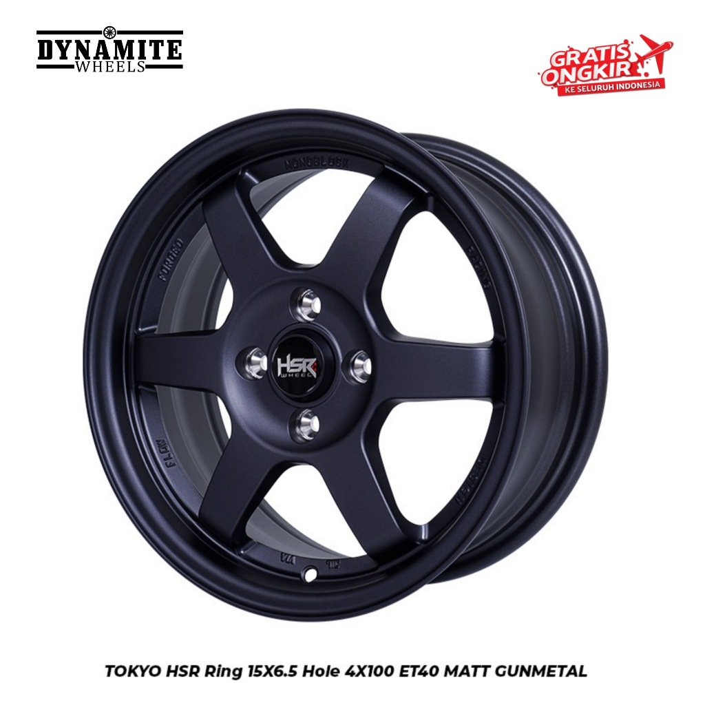 Jual Velg HSR R15 Tokyo Buat Mobil Honda Jazz fit Ring 15 Single Pcd 4x100 Te37 Buat Datsun Vios ...