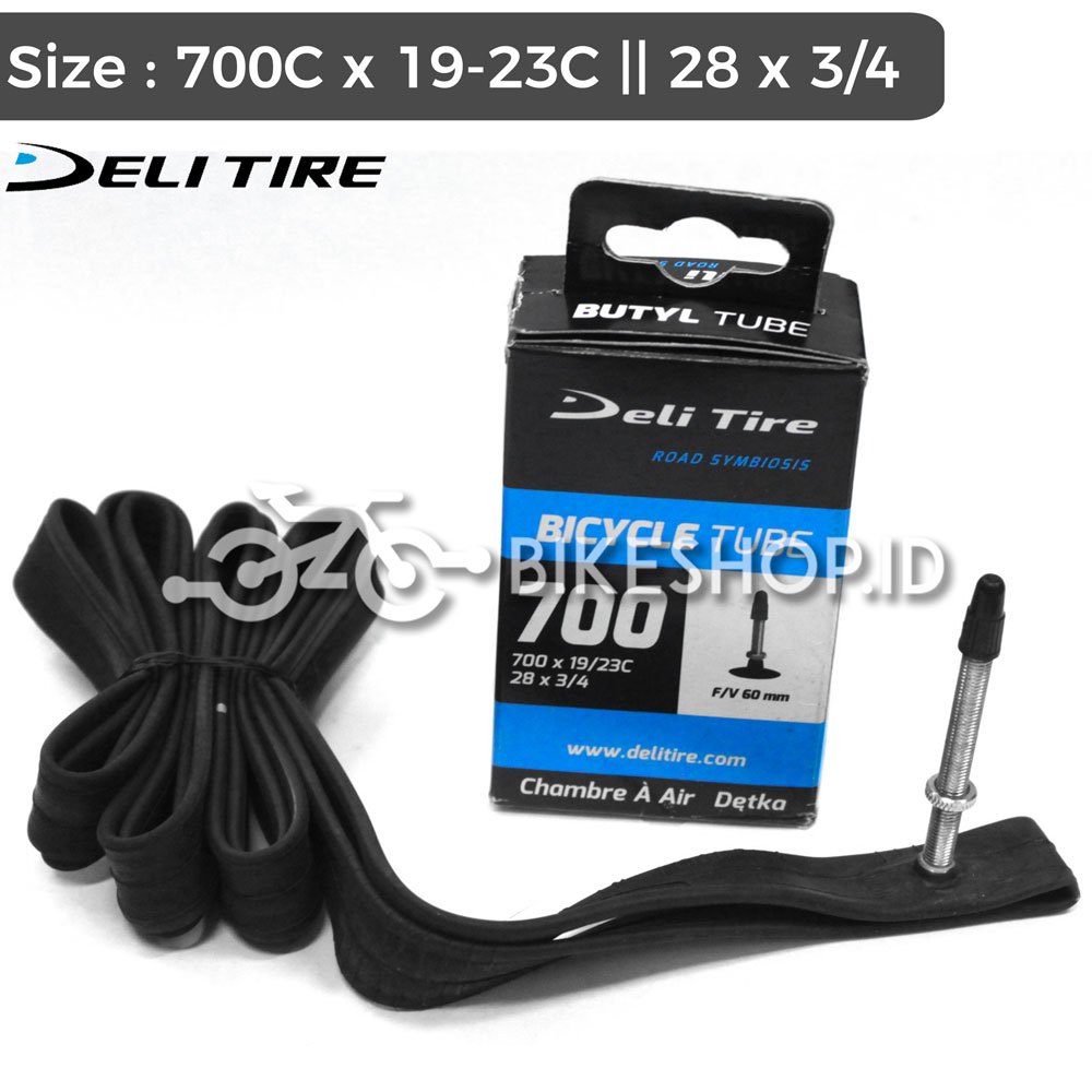 Jual Ban Dalam Sepeda Fixie Deli Tire 700x19/23C Harga Satuan F/V 60mm Presta | High Quality ...