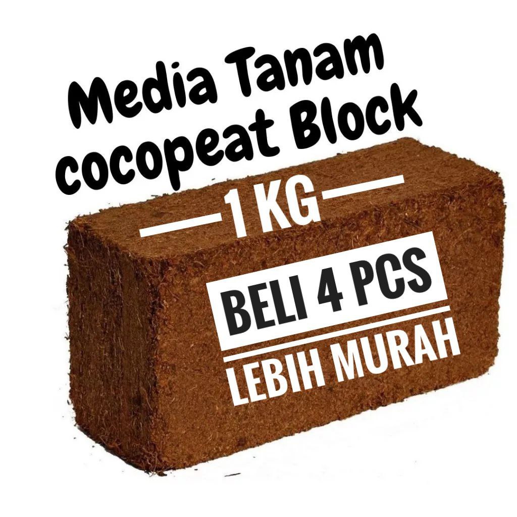 Jual Beli 4 Cocopeat Block 1 kg lebih Murah | Shopee Indonesia