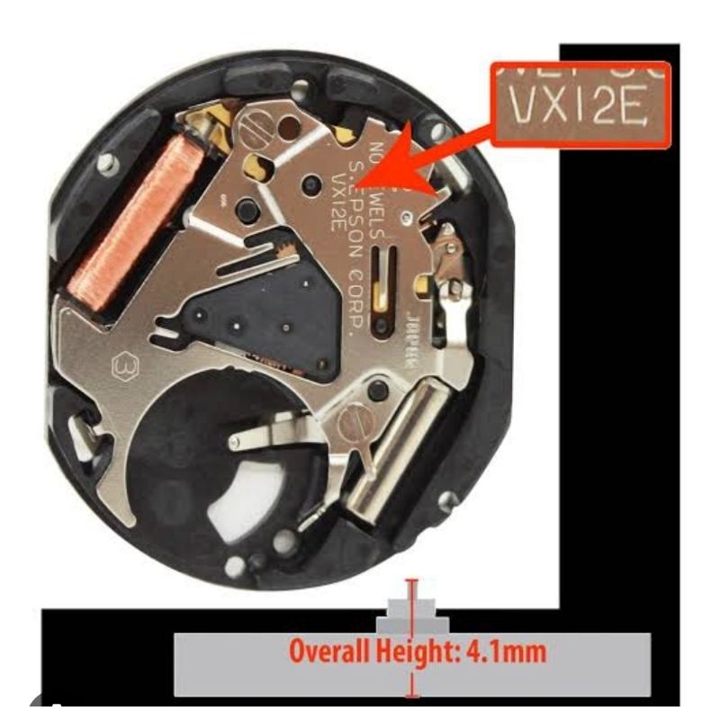 Jual MESIN JAM TANGAN VX 12E | Shopee Indonesia