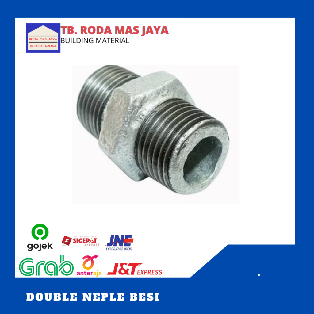 Jual Double Neple/Dobel Nepel Besi/Sambungan Pipa Besi | Shopee Indonesia