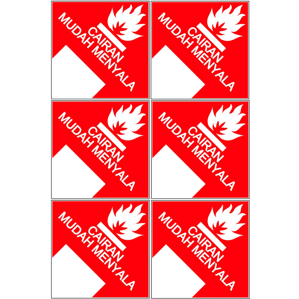 Jual Sticker Tanda Simbol Limbah B3 Stiker Dinding Berbahaya & Beracun ...